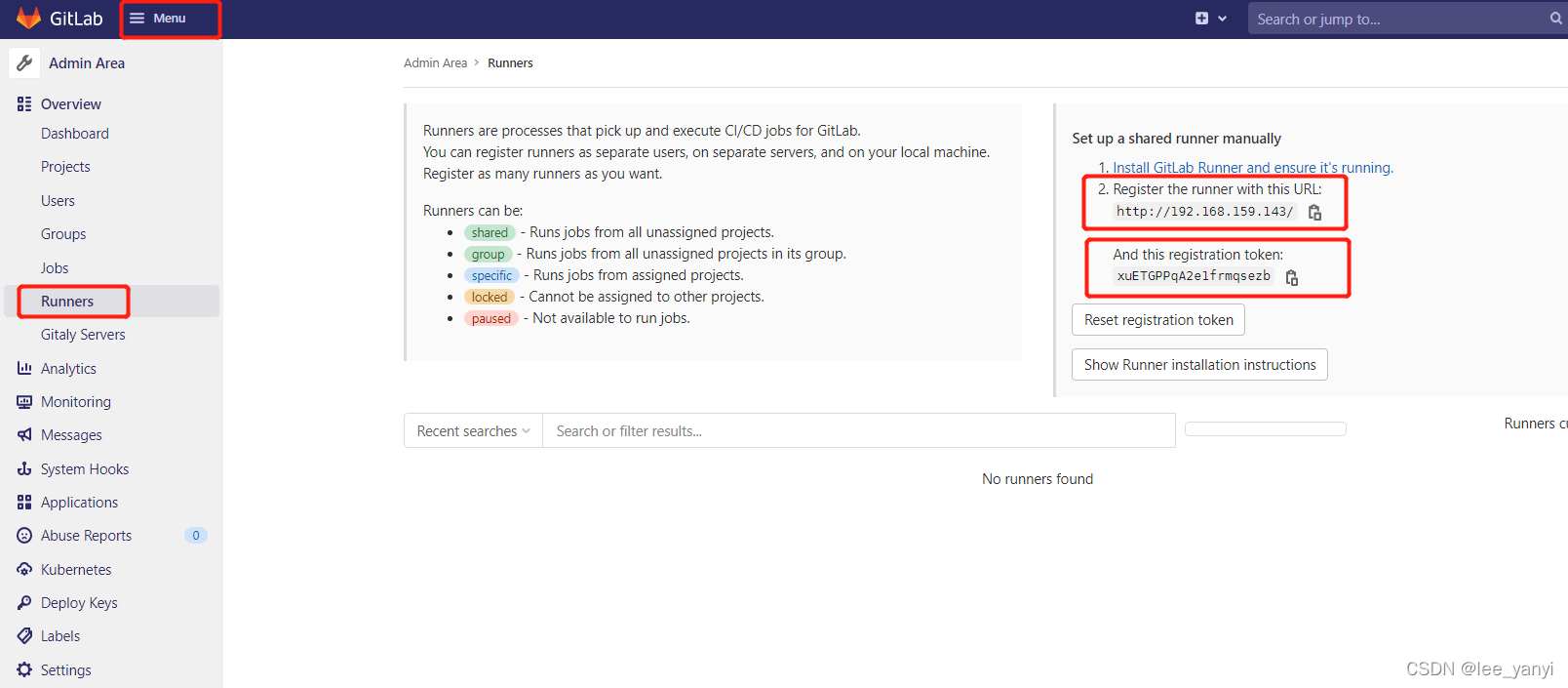 DevOps系列之GitLab-04GitLabRunner配置_enter the gitlab instance url-CSDN博客