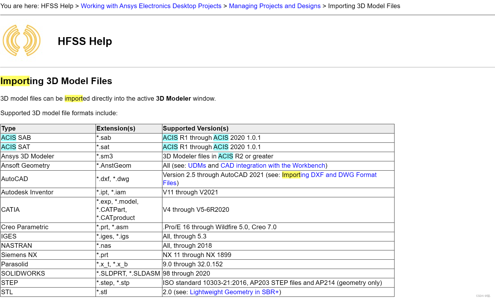 HFSS导入3D模型_hfss导入模型-CSDN博客