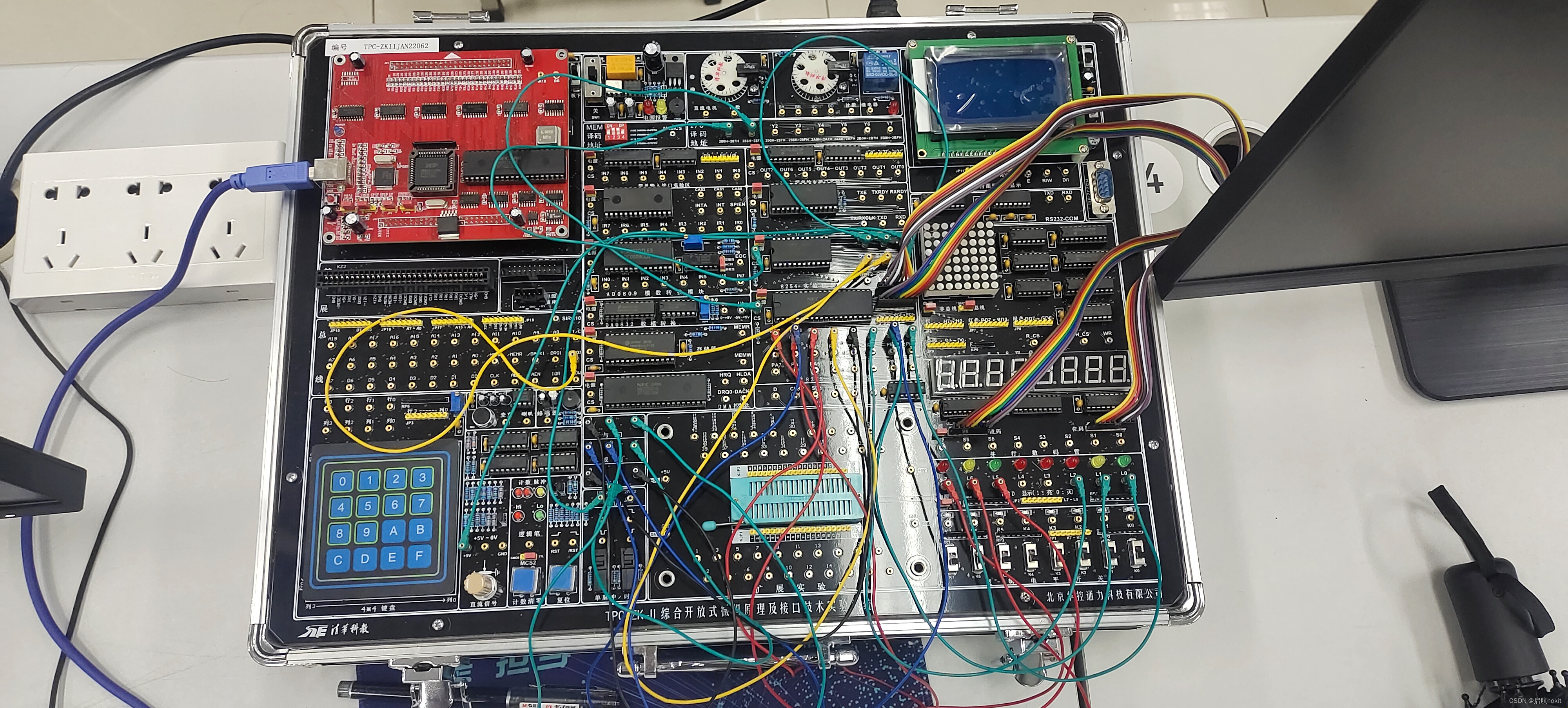 微机原理-TPC-ZK板-交通灯模拟系统超详细（含硬件连线）_用到tpc-zk实验系统的微机实验-CSDN博客