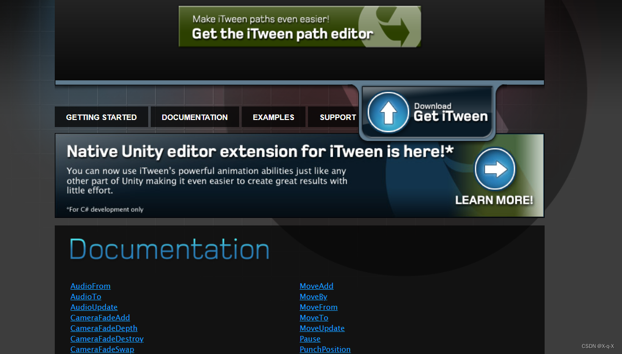 Unity Dotween插件和itween插件使用笔记 Csdn博客
