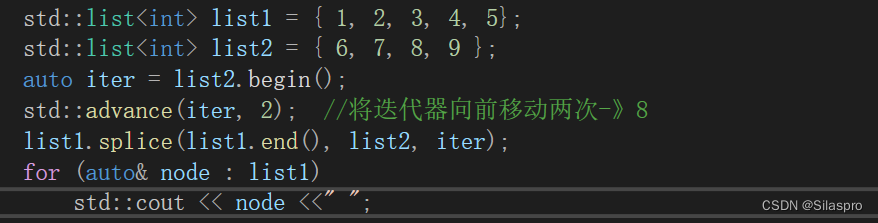 std::list中splice成员函数的用法_std::list splice-CSDN博客