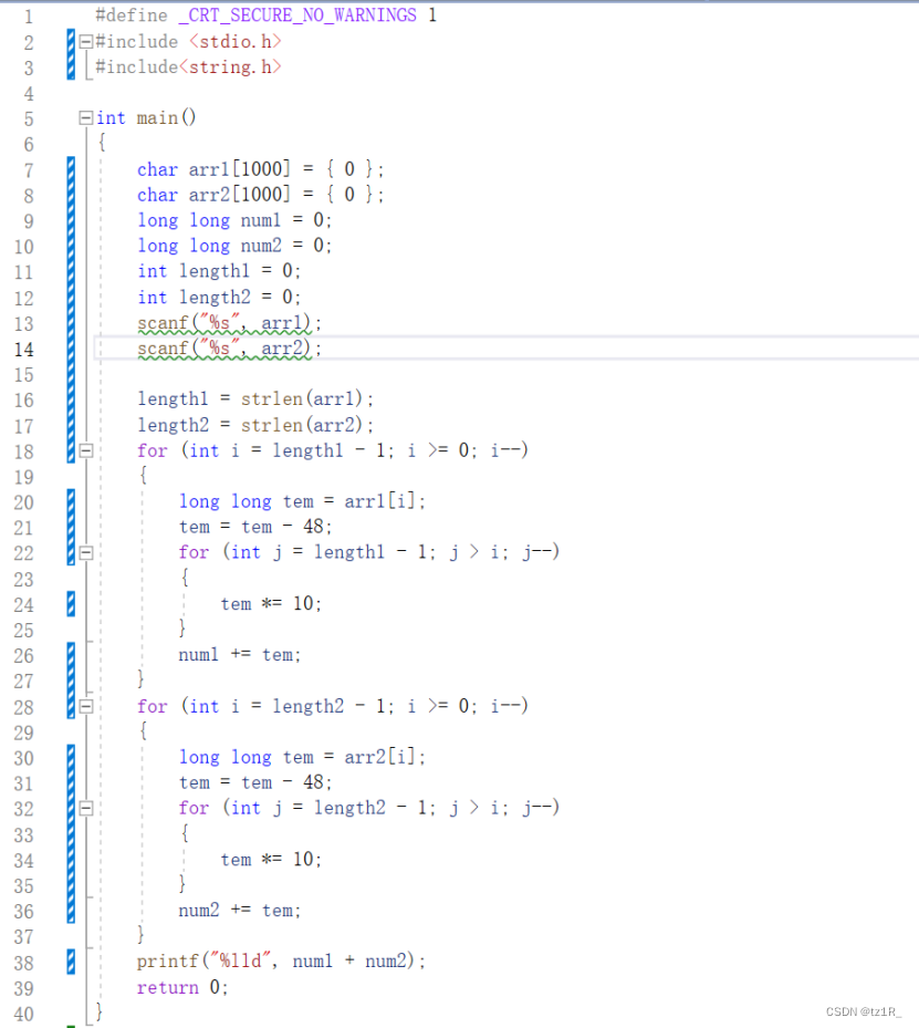 新手解析：模拟数字求和算法实现,-CSDN博客