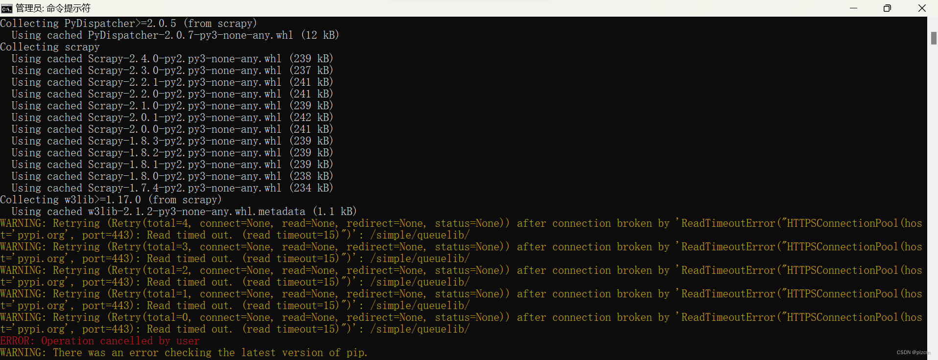 pip install scrapy无法成功-CSDN博客
