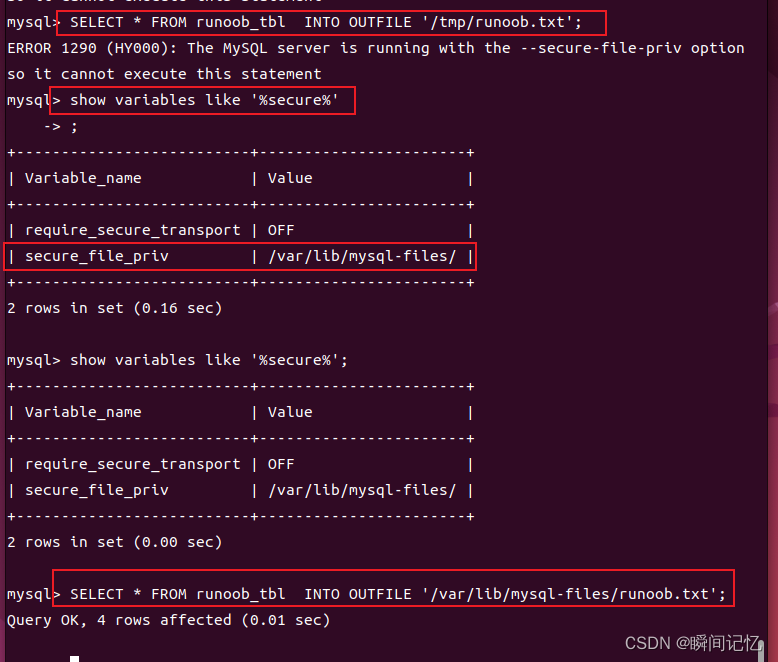 【Ubuntu学习MySQL——MySQL基本操作命令】_ubuntu mysql 命令-CSDN博客