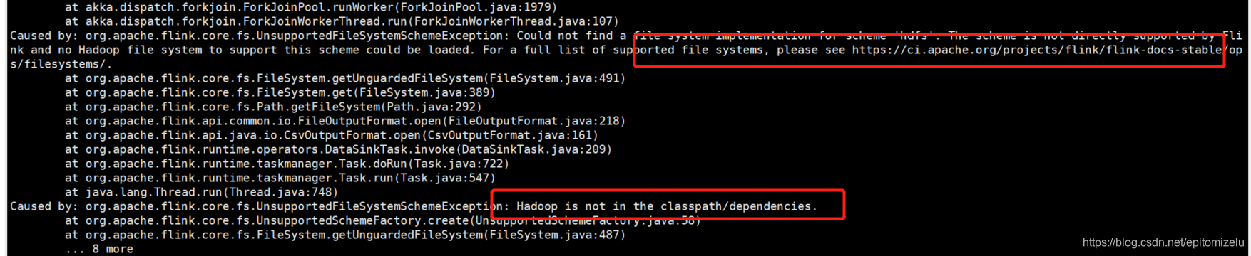 flink错误本-错误记录_could not create actor system-CSDN博客