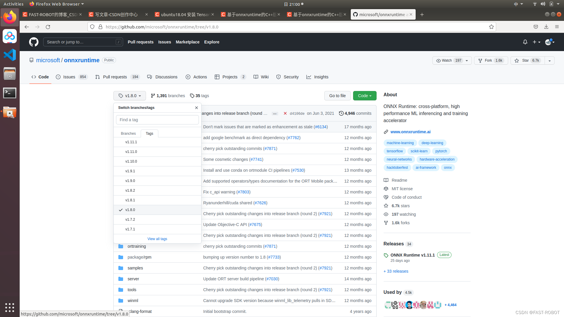 ubuntu18.04 安装 TensorRT 和 ONNXRuntime_onnxruntime ubuntu tensorrt-CSDN博客