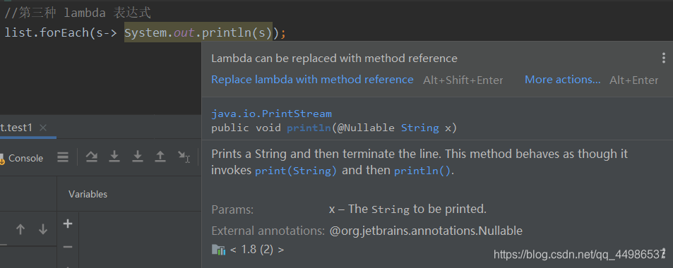 list.forEach(System.out::println) 为什么会这样 -- 已解决_list.foreach(system.out::println);-CSDN博客