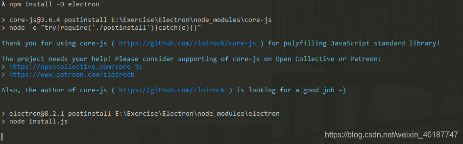 npm 安装electron卡在node install.js_使用vite创建的electron项目安装依赖报错卡在node install.js-CSDN博客
