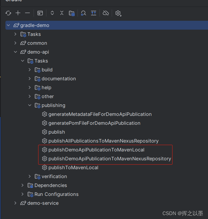 【Gradle】（二）多模块项目、api推送到Maven私服、及SpringBoot可执行Jar包_gradle maven-publish ...