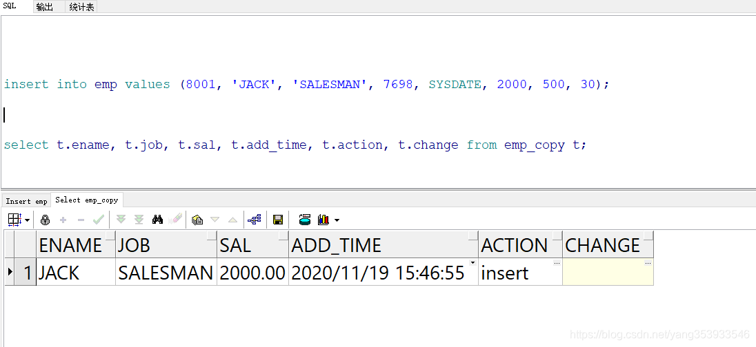 Oracle中 delete、insert、update时触发器trigger的用法_oracle触发器delete写法-CSDN博客