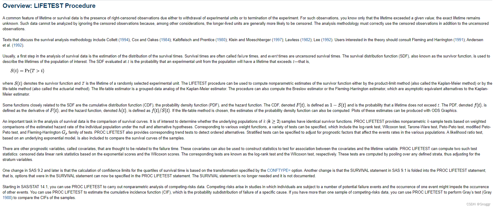 SAS学习笔记_proc lifetest-CSDN博客