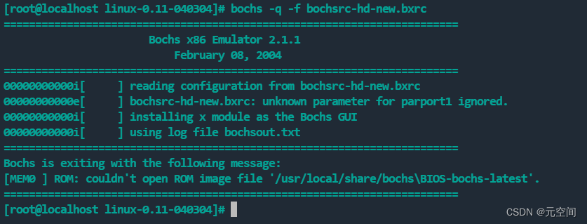 【linux源码学习】【实验篇】使用bochs运行linux0.11系统(搭建一个自己的工作站)-CSDN博客