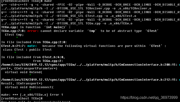 网络编程中遇到的C++语法问题：Linux下编译多文件C++程序,C++中用线程系统调用，用string.substr(pos,n)_linux c++ string substr-CSDN博客