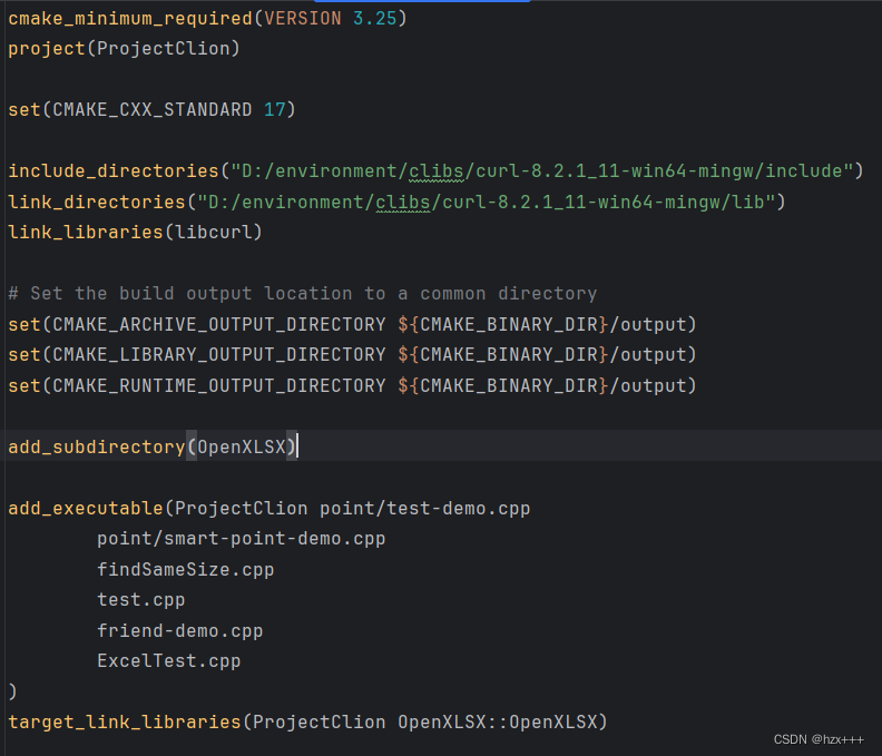 Clion使用OpenXlsx_openxlsx cpp-CSDN博客