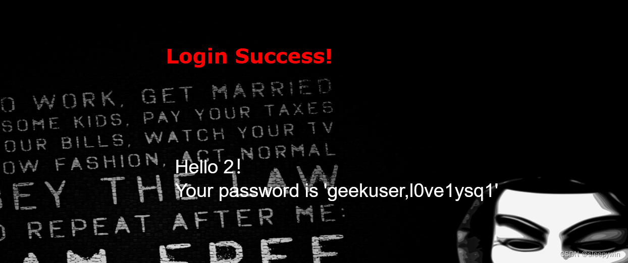 web：[极客大挑战 2019]LoveSQL-CSDN博客