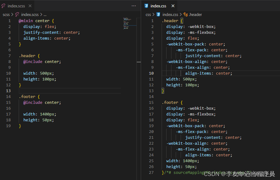 scss--混入@mixin、@inclue、占位选择器 %、继承 @extend、插值语法 #{}、-CSDN博客