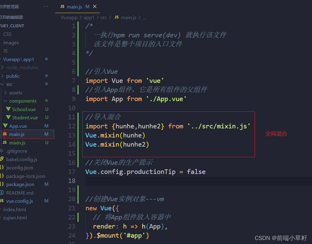 Vue中的mixin(混入)_vue全局mixin-CSDN博客