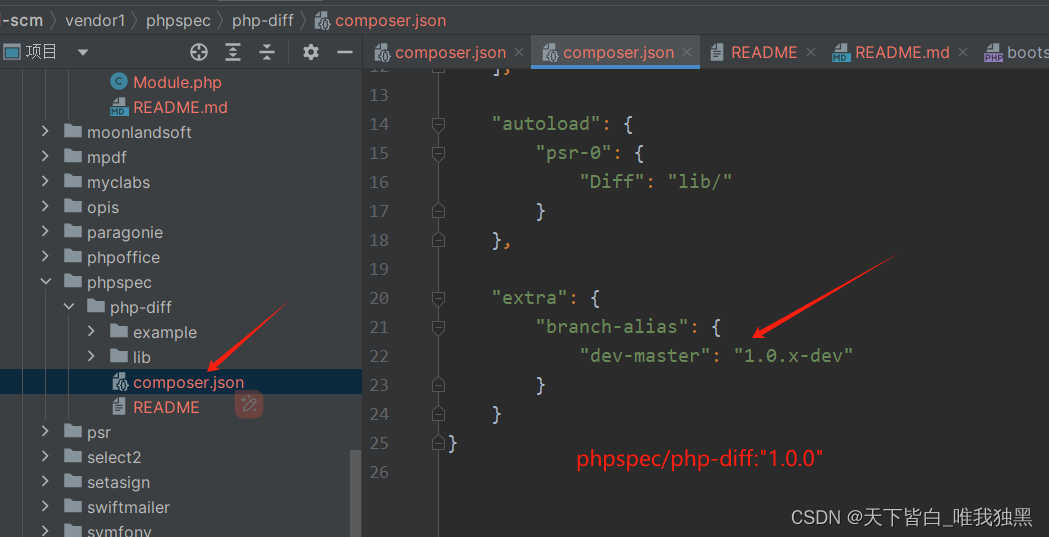 php 通过vendor文件 生成还原最新的composer.json_composer 根据verdor文件重建.json-CSDN博客