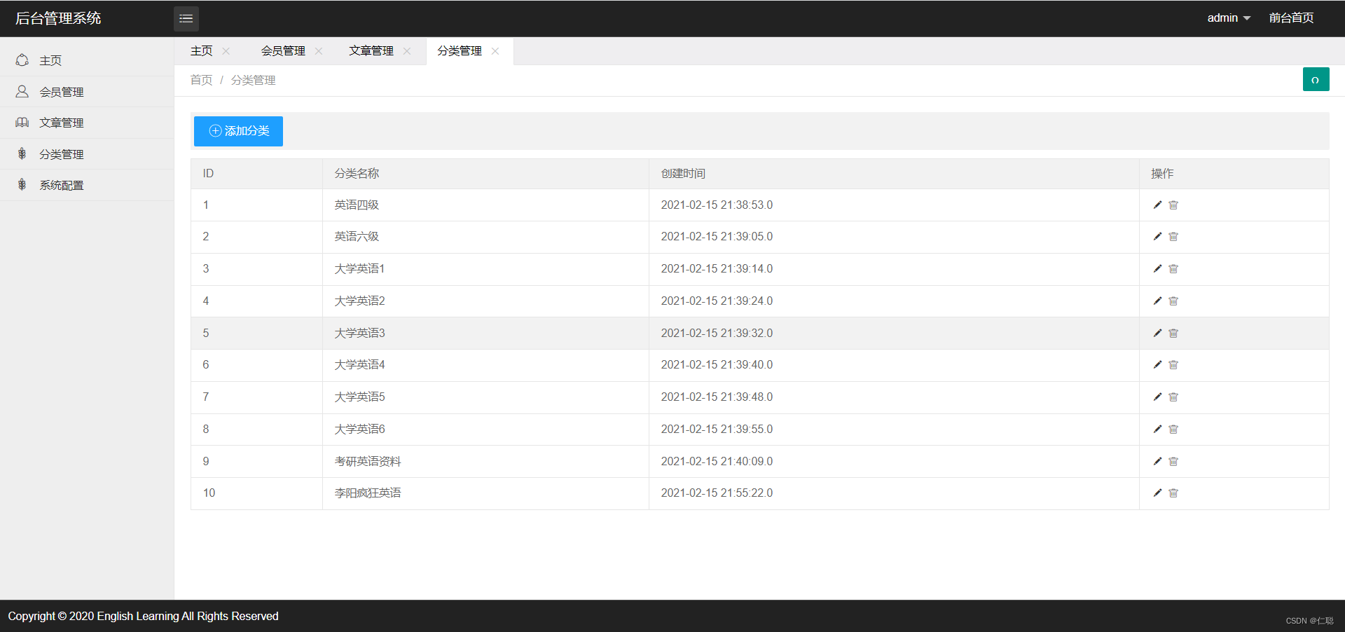 基于springboot实现的博客系统免费springboot开源项目简单的博客系统搭建 Csdn博客