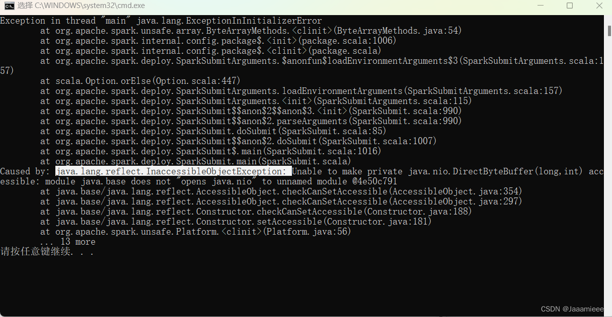 【Spark】双击spark-shell.cmd闪退的问题及解决方法_双击.cmd以闪退-CSDN博客