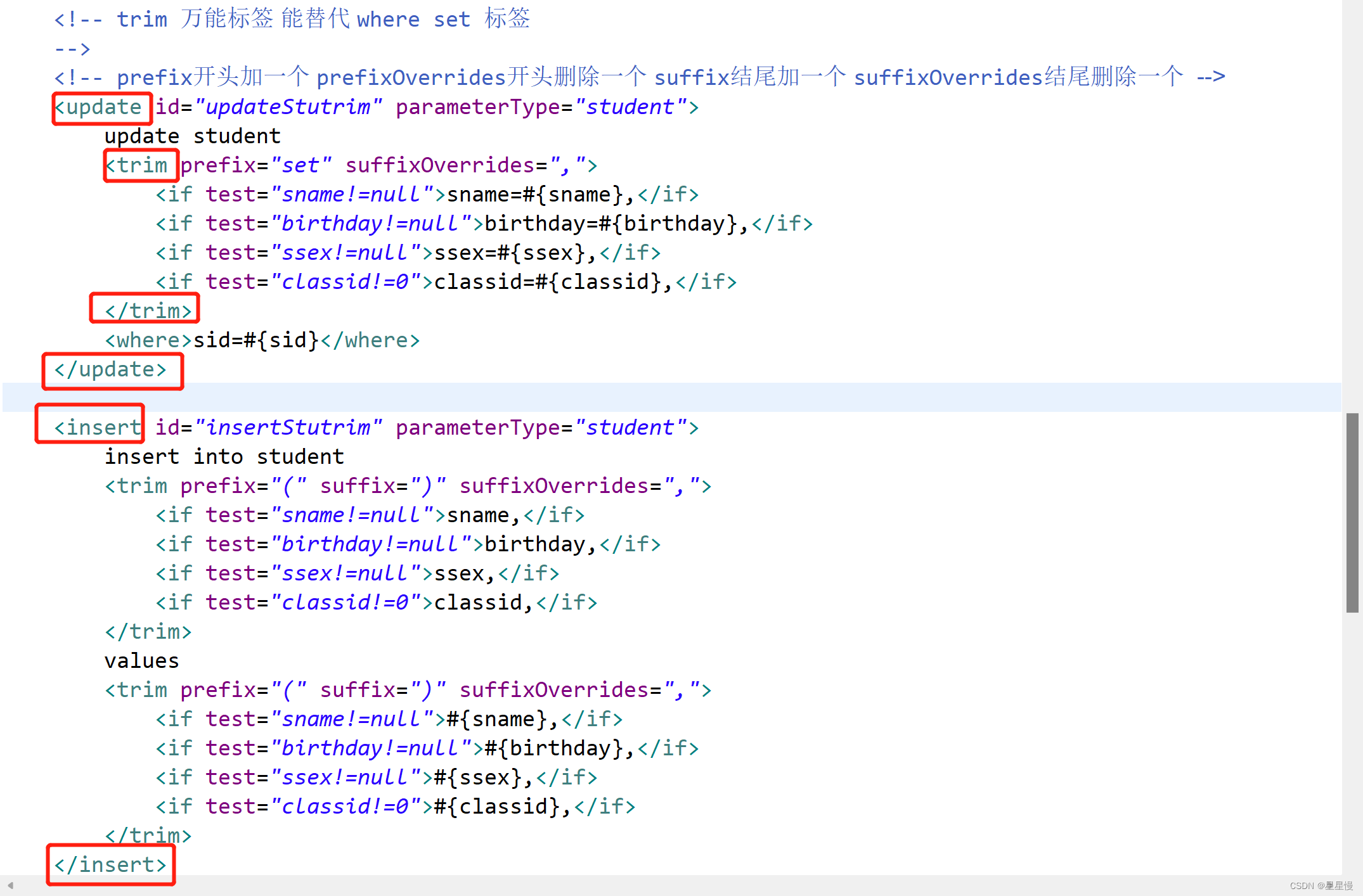 Mybatis中sqlmapper和注解的动态sql用法-CSDN博客