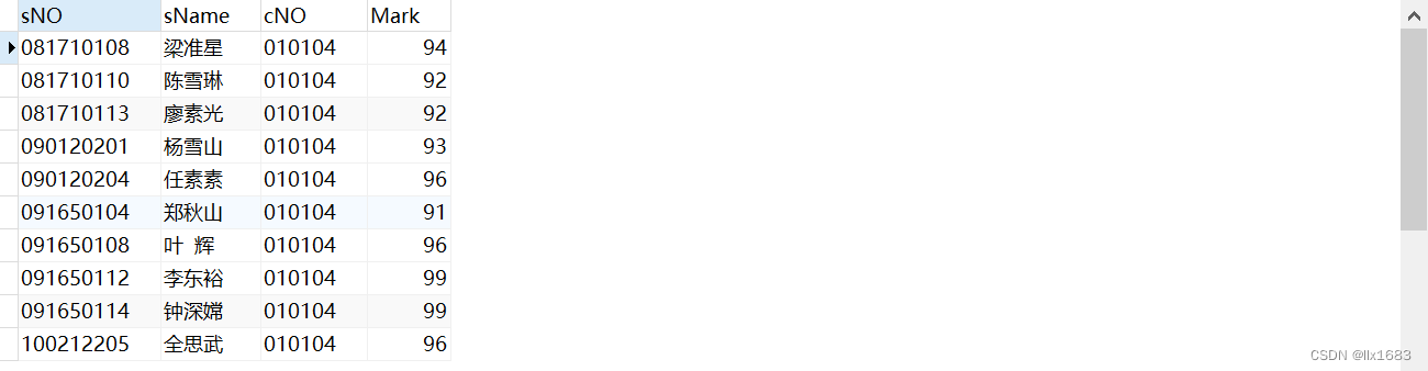 数据库实验二（在mysql中的运行）数据库原理及应用教程mysql版实验二数据查询 Csdn博客