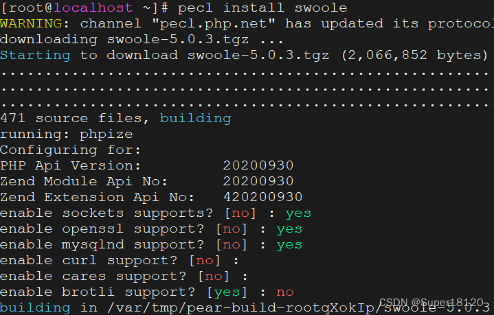 Centos7 PHP8 安装Swoole扩展_centos php 8 swoole-CSDN博客