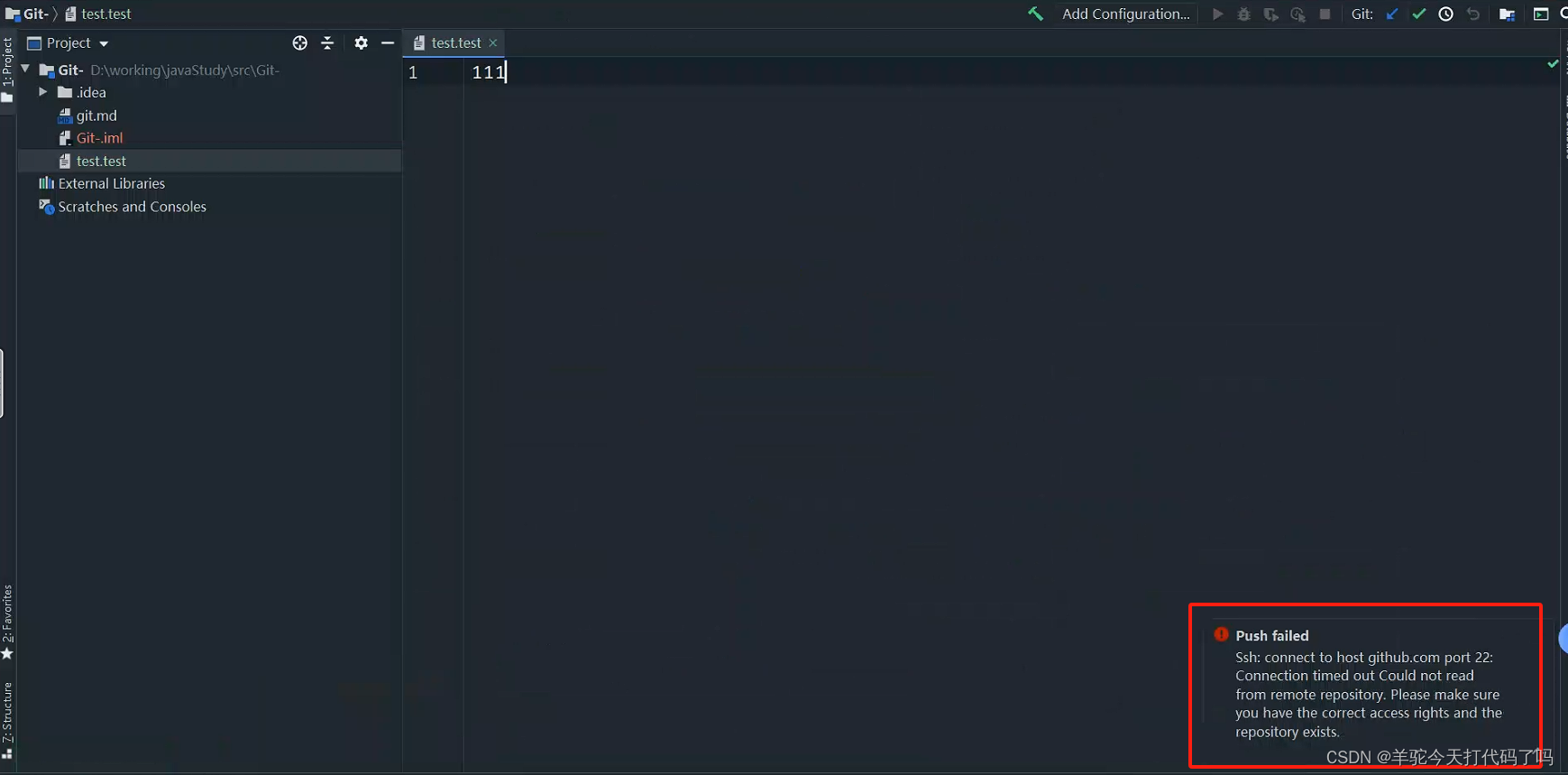 Idea如何稳定使用git拉取和推送文件到github,并解决 Git Pull Failed、push Failed Ssh报错idea 拉去github代码经常失败如何解决 Csdn博客