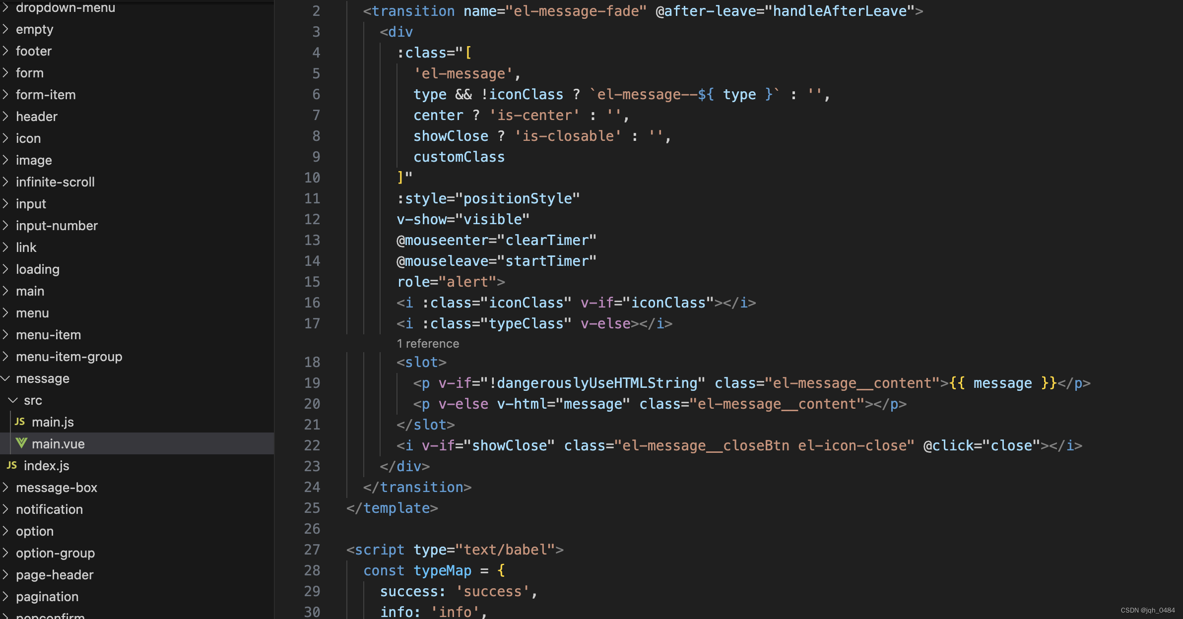 element-ui message 组件源码分享_element ui message-CSDN博客