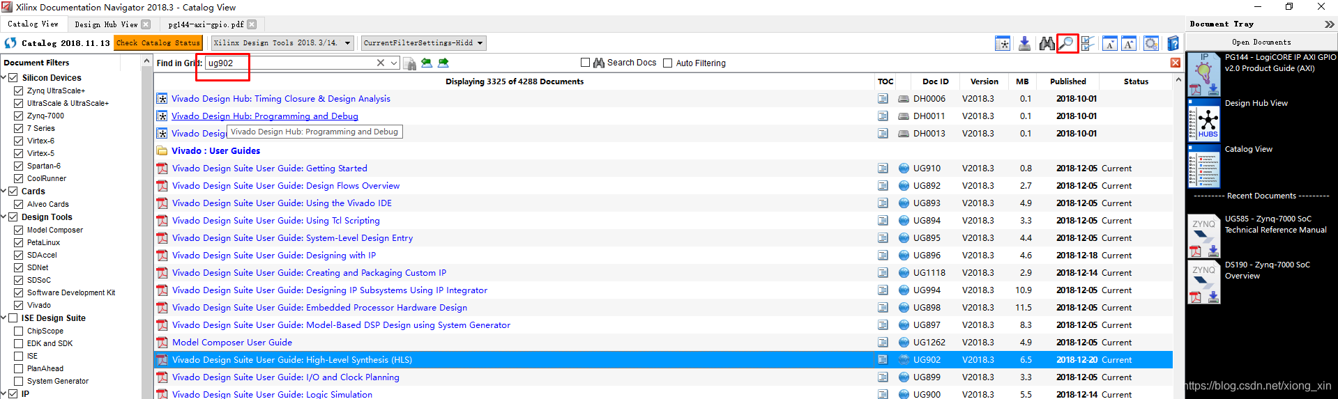 使用 Xilinx Documentation Navigator 查看官方文档 Xilinx Reading Documentation Xml Csdn博客