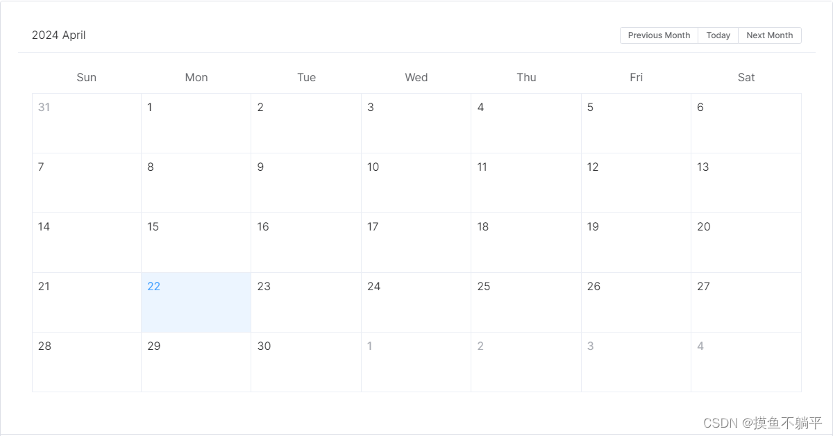 Element Plus 日历组件el-calendar显示英文_饿了么日历组件如何设置英文-CSDN博客