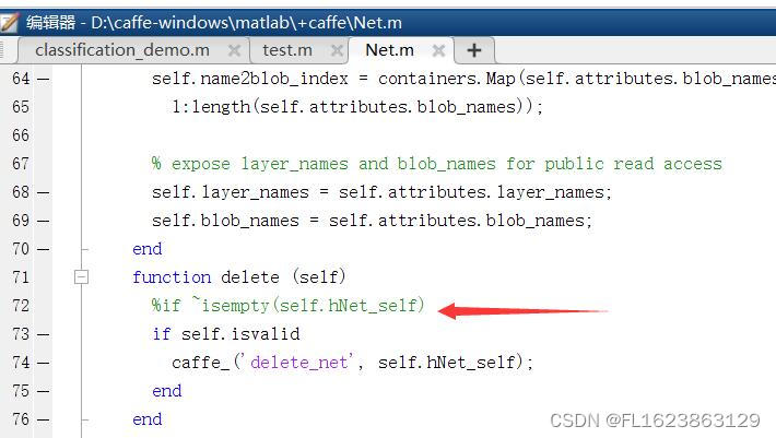 ’caffe，Net类析构函数时，捕获到以下错误： 错误使用caffe Could not convert handle to pointer due to invalid init key ...