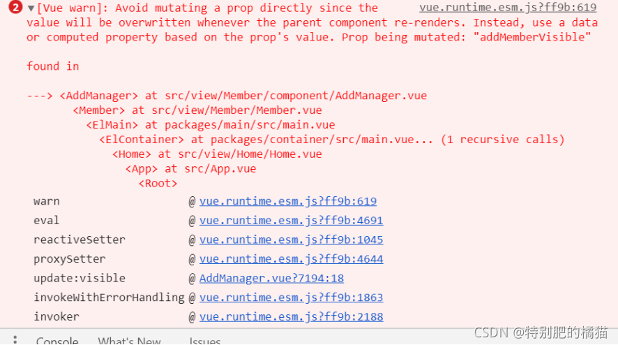 Avoid mutating a prop directly since the value will be overwritten whenever the parent component ...