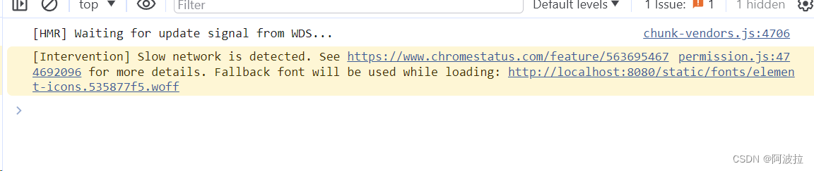 [Intervention] Slow network is detected. See https://www.chromestatus.com/feature ...