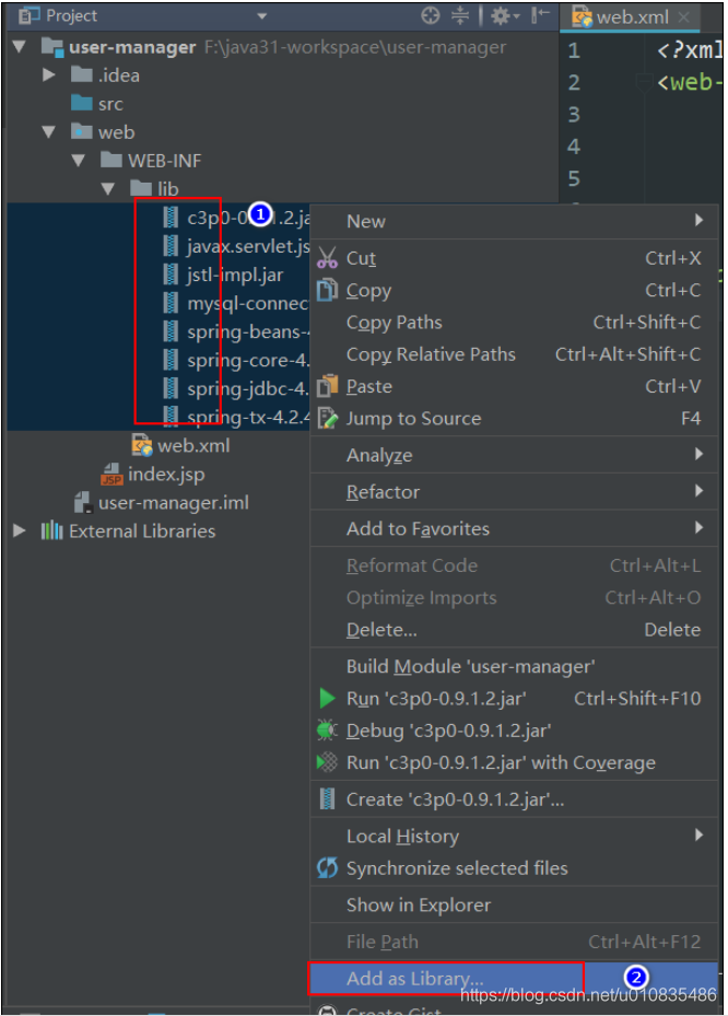 Java Web——Jdbc Template增删改查综合案例_java web template-CSDN博客