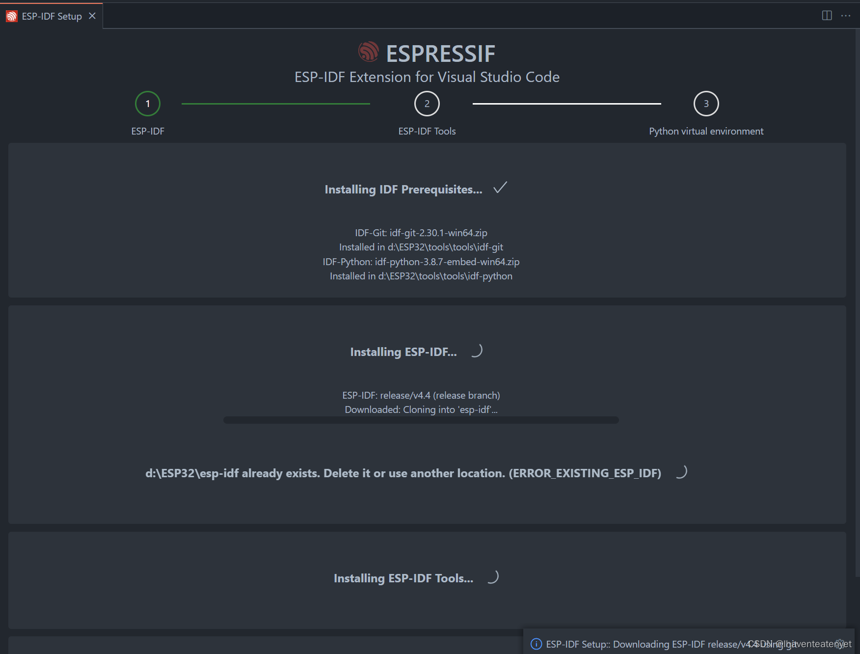 Esp32 在vscode中搭建esp32编译环境vscode编译esp32 Csdn博客 2374