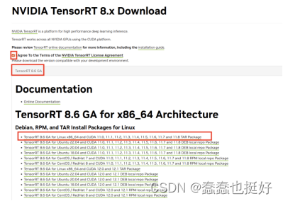 Linux20.04安装8.0以上的TensorRT_linux tensorrt下载-CSDN博客