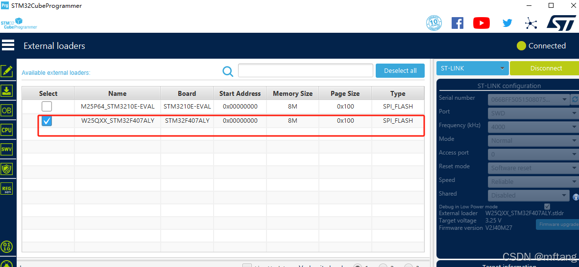 设计NOR Flash（SPI接口）的Flashloader(MCU: stm32f4)-CSDN博客