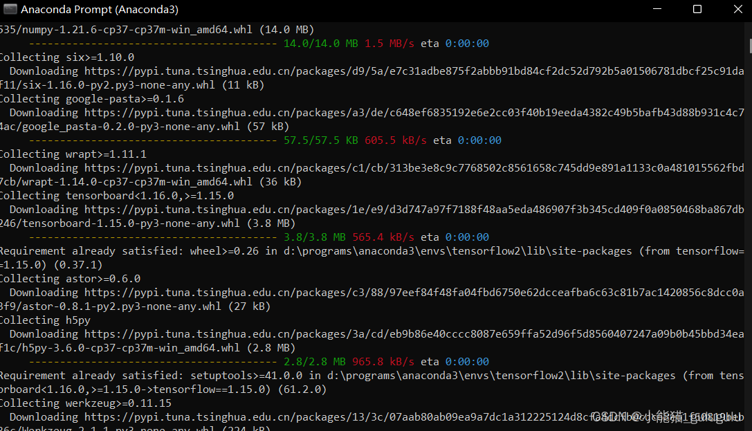win11环境配置（anaconda+tensorflow1.15+Keras+bert4keras CPU版本）_anacoda如何配置bert运行环境-CSDN博客