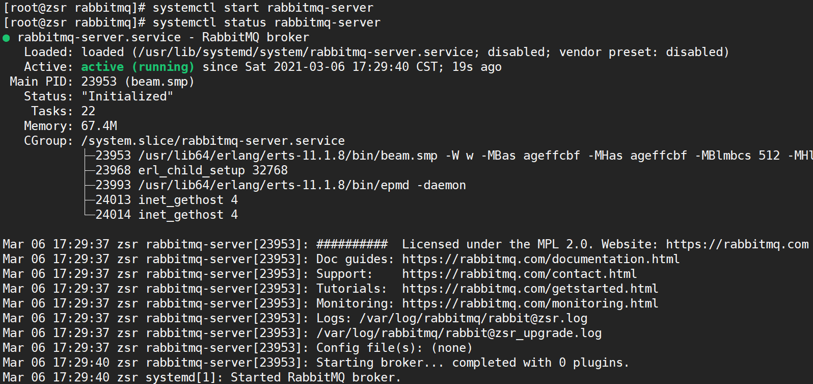 RabbitMQ安装教程 —— linux系统_linux rabbitmq安装包-CSDN博客