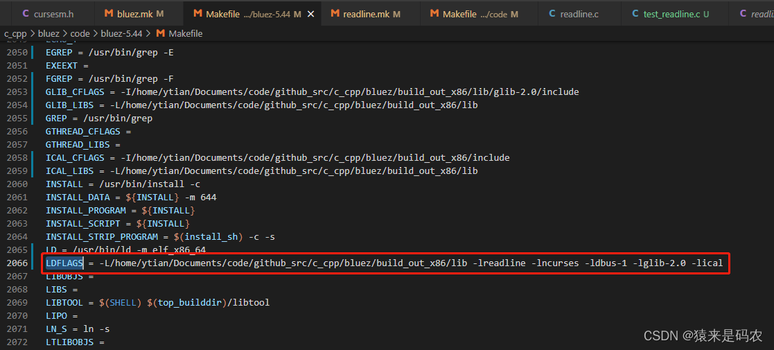 undefined reference to `tputs‘-CSDN博客