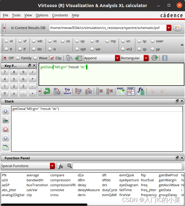 学习笔记(一):基于Cadence 618仿真跨导随输入电压变化图_cadence怎么仿真跨导-CSDN博客