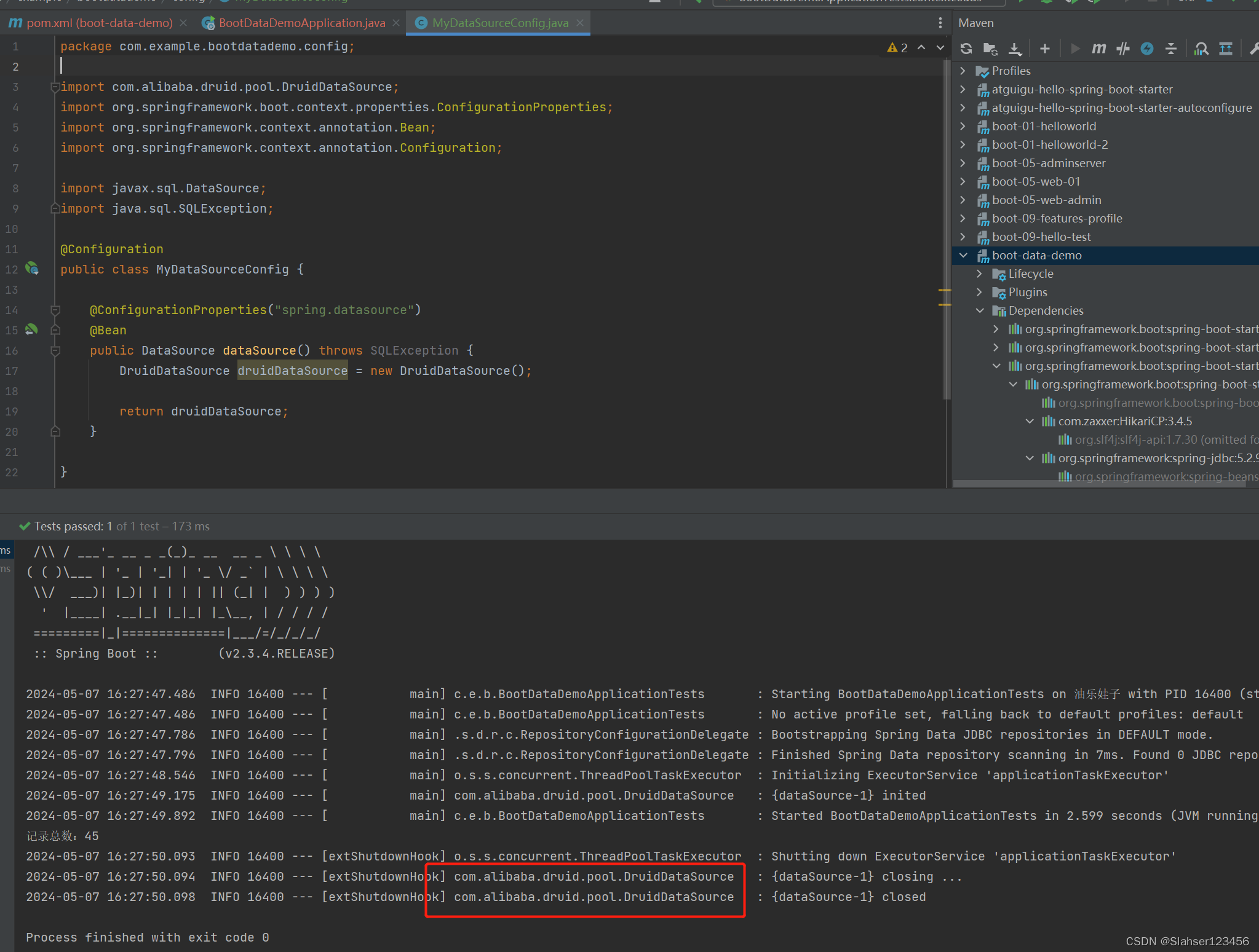 【SpringBoot记录】从基本使用案例入手了解SpringBoot-数据访问-更改DataSource（2）_指定datsource替换-CSDN博客