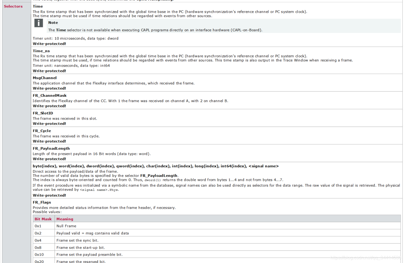 CAPL脚本中对Flexray事件的响应_on frframe newframe { } on frpdu newpdu { } on frs ...