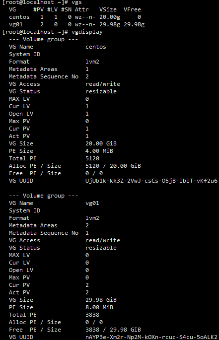 linux LVM的使用_linux的vg-CSDN博客