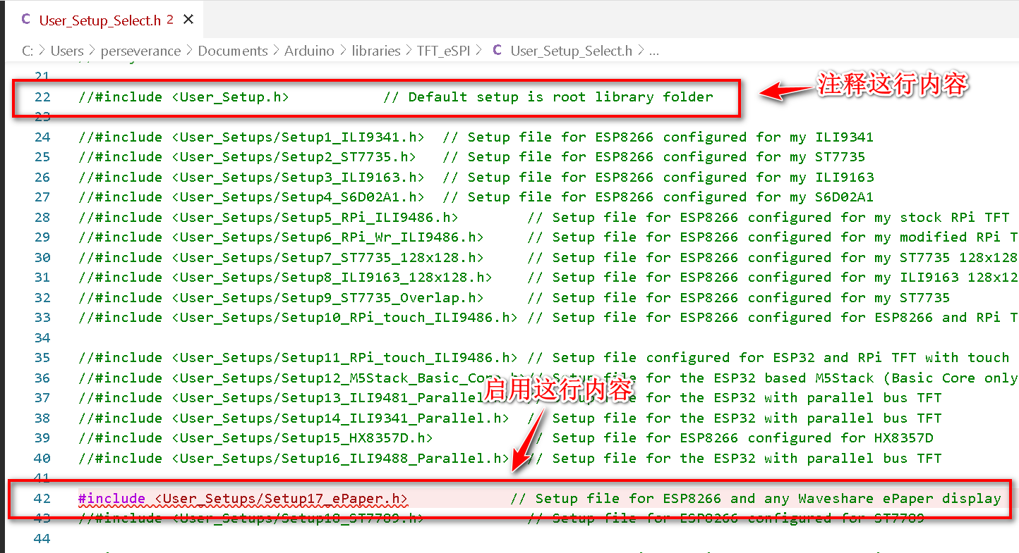 Arduino框架下通过TFT_eSPI库驱动ESP32+合宙1.54“ 电子墨水屏（e-paper）显示_微雪墨水屏arduino-CSDN博客