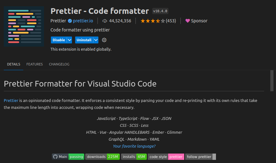 VSCode Prettier - Code formatter代码格式化-CSDN博客