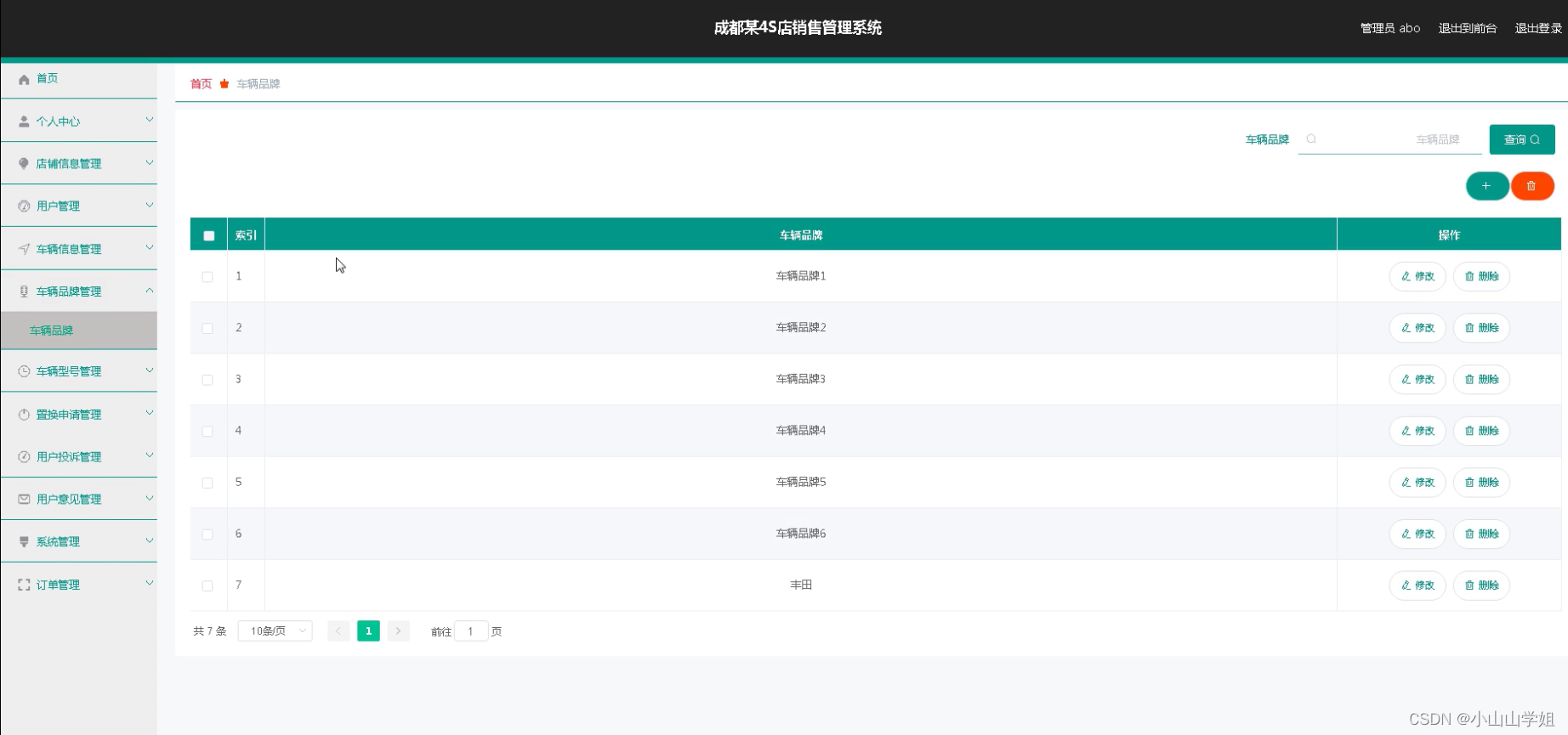 Java毕设项目成都某4S店销售管理系统（java+VUE+Mybatis+Maven+Mysql）_java4s店项目经历-CSDN博客