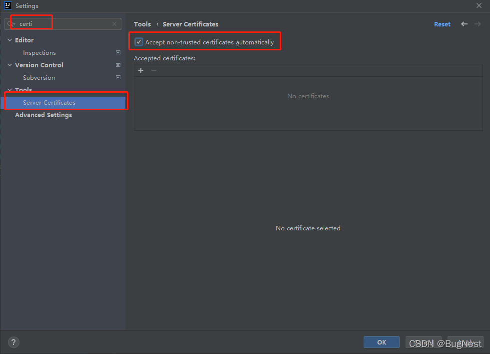 IDEA：Untrusted Server‘s Certificate_untrusted server's certificate-CSDN博客